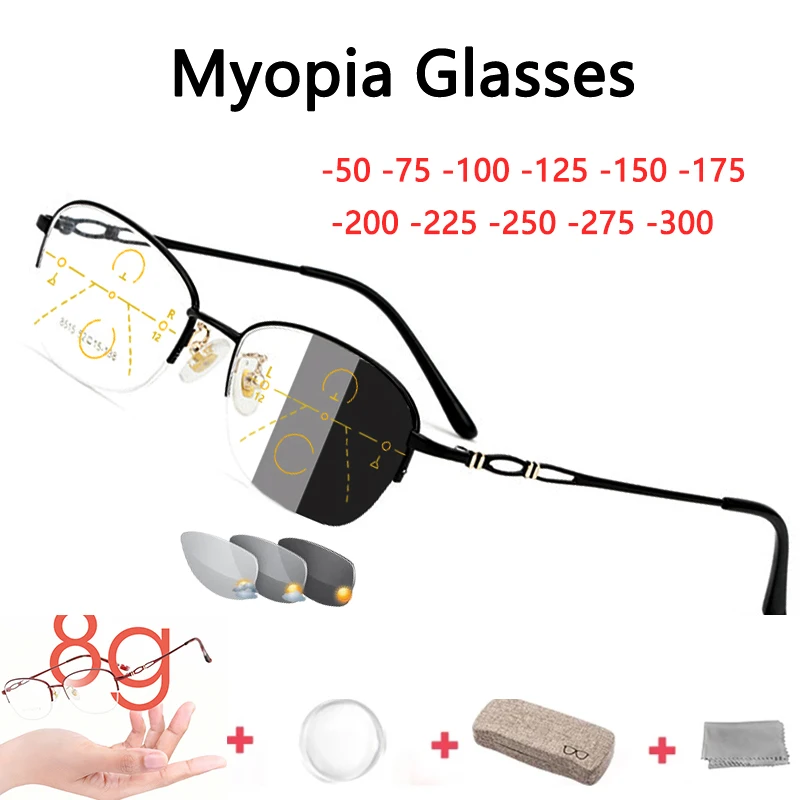 Photochromic-Myopia-Glasses-Men-Women-Anti-Blue-Light-Computer ...
