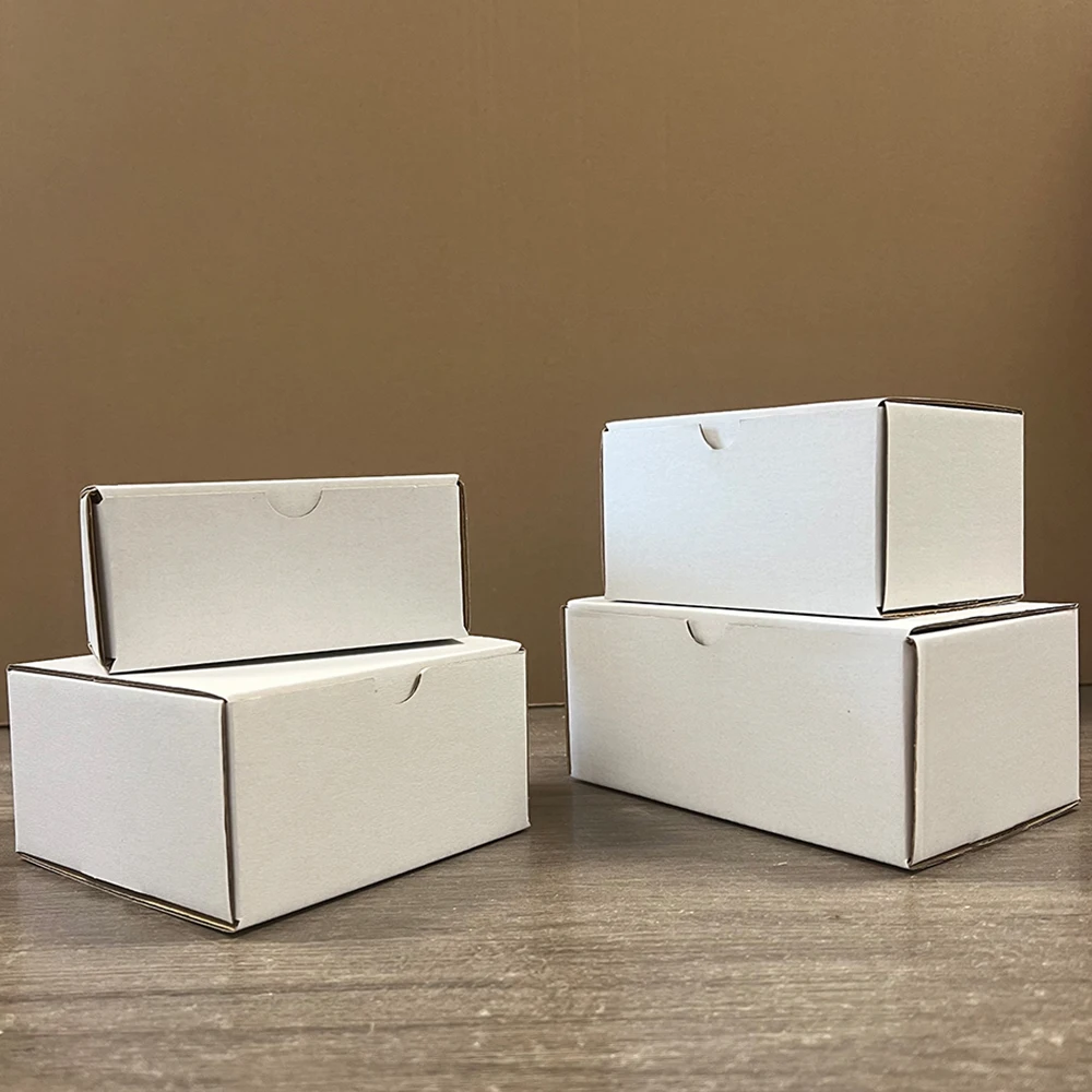 10Pcs-lot-White-Folding-Corrugated-Paper-Packaging-Box-for-Small ...