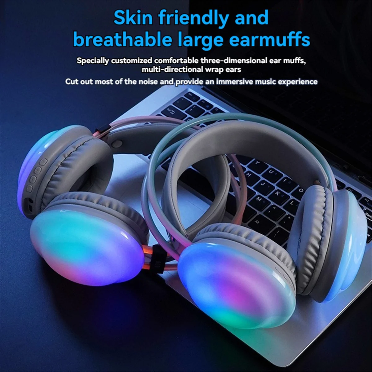 RGB-Gaming-Headphones-Bluetooth-Wireless-Headphone-E-Sports-Game ...