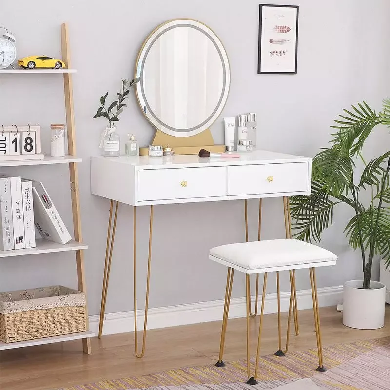 Simple-Dressing-Table-Mirror-Makeup-Organizer-Table-Fashion-Dressing ...