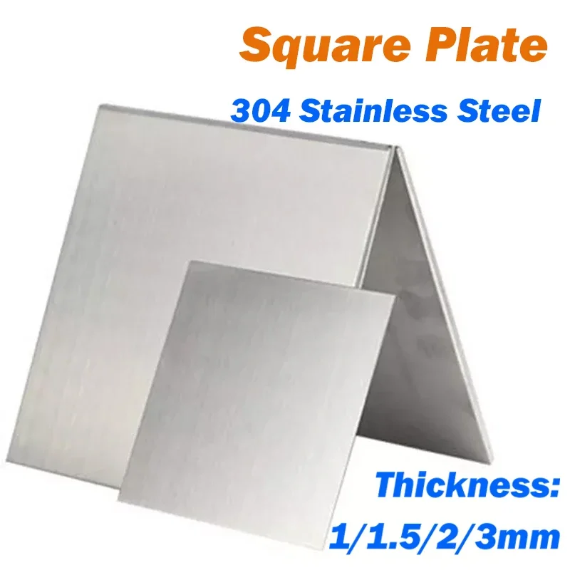 1Pcs-Square-Plate-304-Stainless-Steel-Sheet-Solid-Metal-Board-Thickness ...