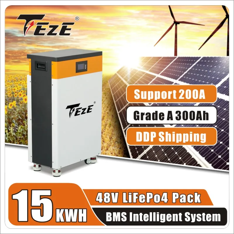 Teze-51v-10kwh-15kwh-power-wall-lifepo4-48v-300ah-unterst-tzt-10kW ...