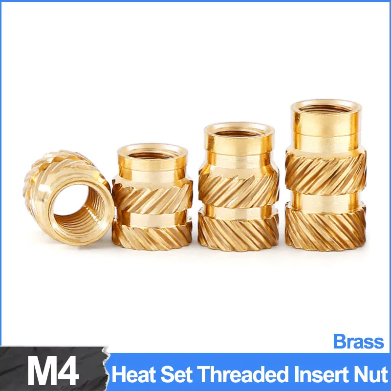 50Pcs-Brass-Heat-Set-Female-Knurled-Threaded-Inserts-Nuts-for-3D ...