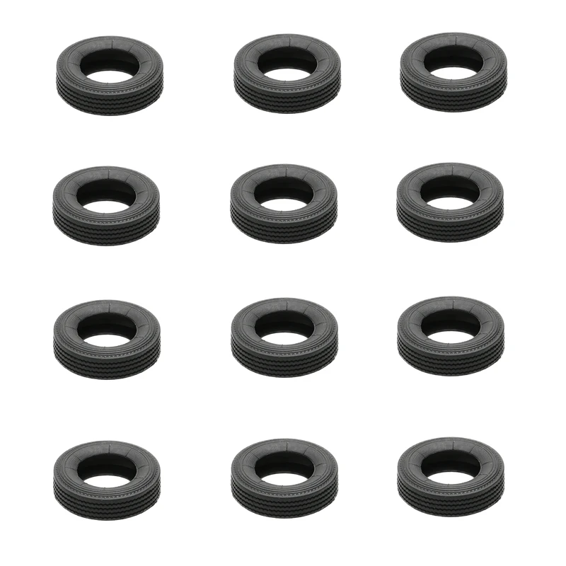 12PCS 1 24 Scale Heavy Truck Dump Car Tire Diameter 45mm Thickness 10mm 12pcs-1-24-scale-heavy-truck-dump-car-tire-diameter-45mm-thickness-10mm