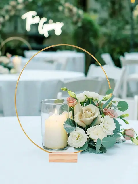 Wedding wreath centerpieces 60 photos - Astyledwedding.com