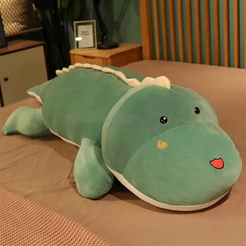 Peluche de cocodrilo gigante y lindo, muñeco de dibujos animados ...