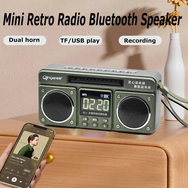 Mini-Portable-FM-Radio-Stable-Signal-Radios-Receiver-Wireless-Dual-Horn ...