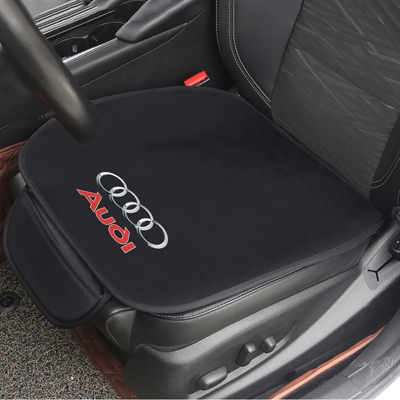 Car Seat Cushion Non-Slip Cover Ice silk Velvet Plush For Audi A4 A3 A5 ...