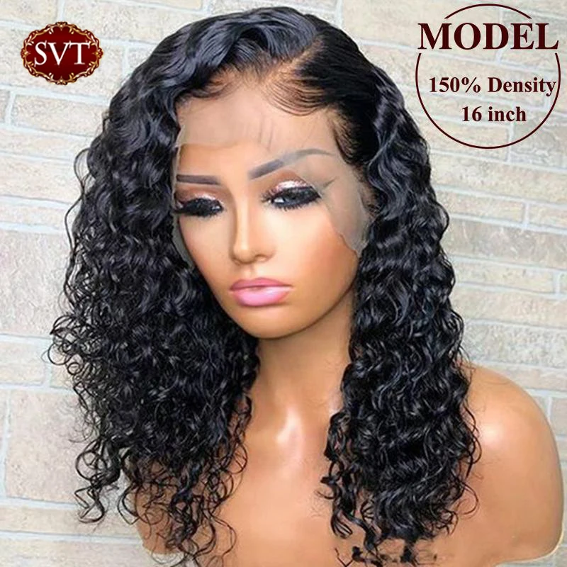 SVT – perruque Lace Frontal wig ondulée indienne naturelle, cheveux ...