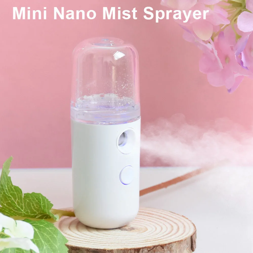 30ml Car Air Humidifier Rechargeable Small Wireless Nano Personal Face ...