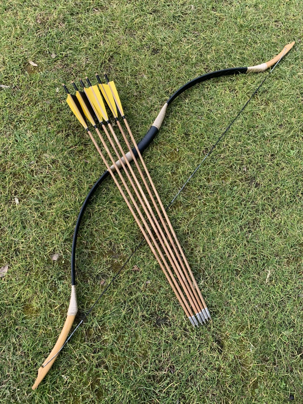 20-60lbs-Traditional-Recurve-Bow-Practice-Archery-Hunting-Handmade ...