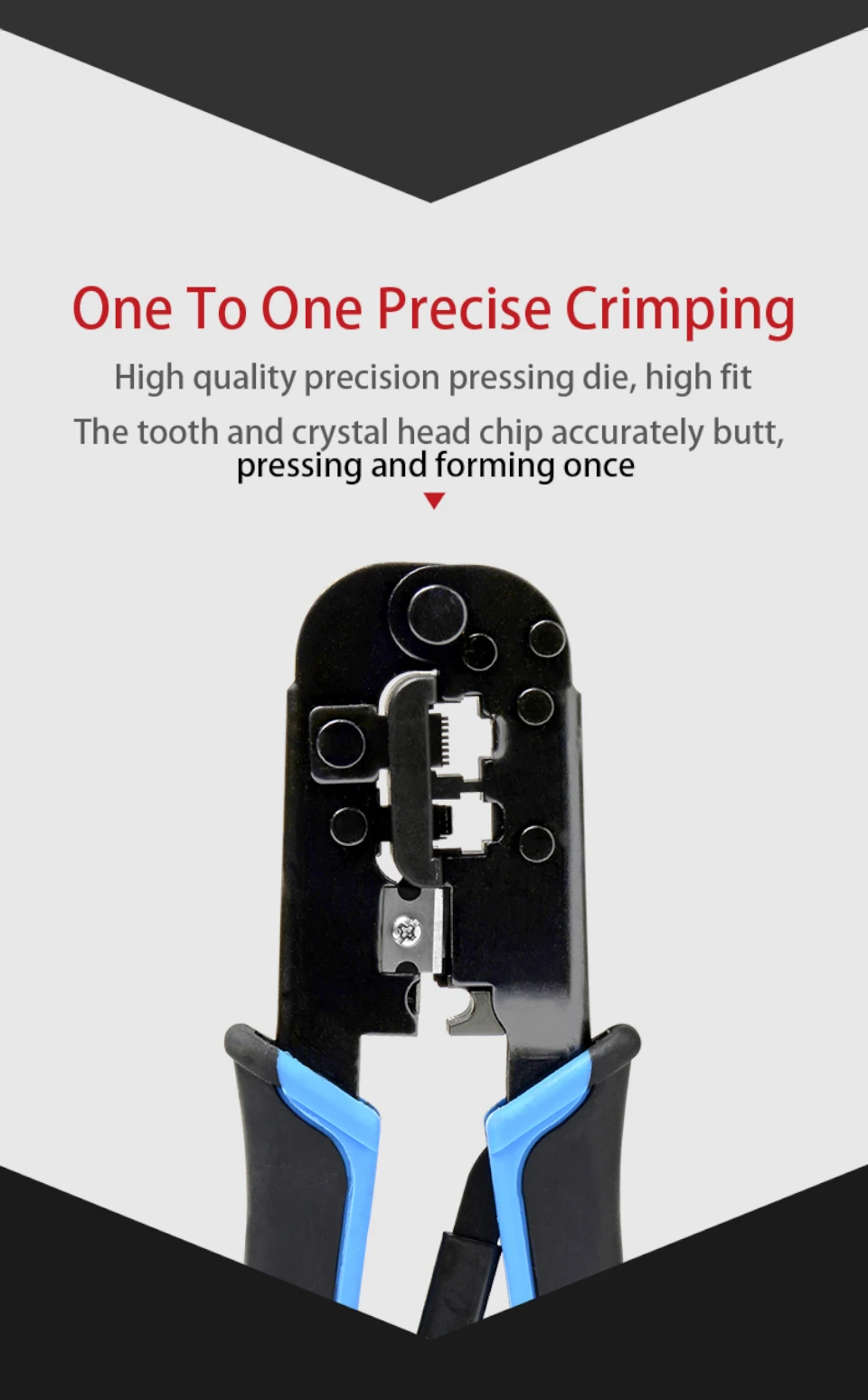 Pince À Sertir 6p 8p Rj45, Outil De Coupe De Câbles Lan Réseau Ethernet, Pince À Dénuder Pour ...