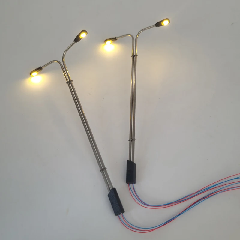 10pcs-1-87-Ho-Scale-Model-Street-Lamps-3V-Led-Lights-Street-Light-Warm ...