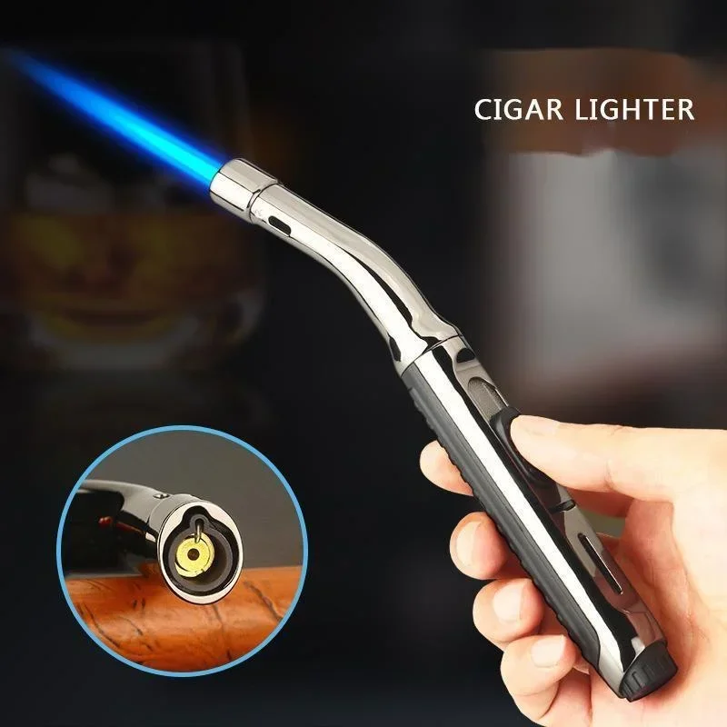 New-Pen-Metal-Lighter-Mini-Spray-Gun-Inflatable-Windproof-Butane-Gas ...