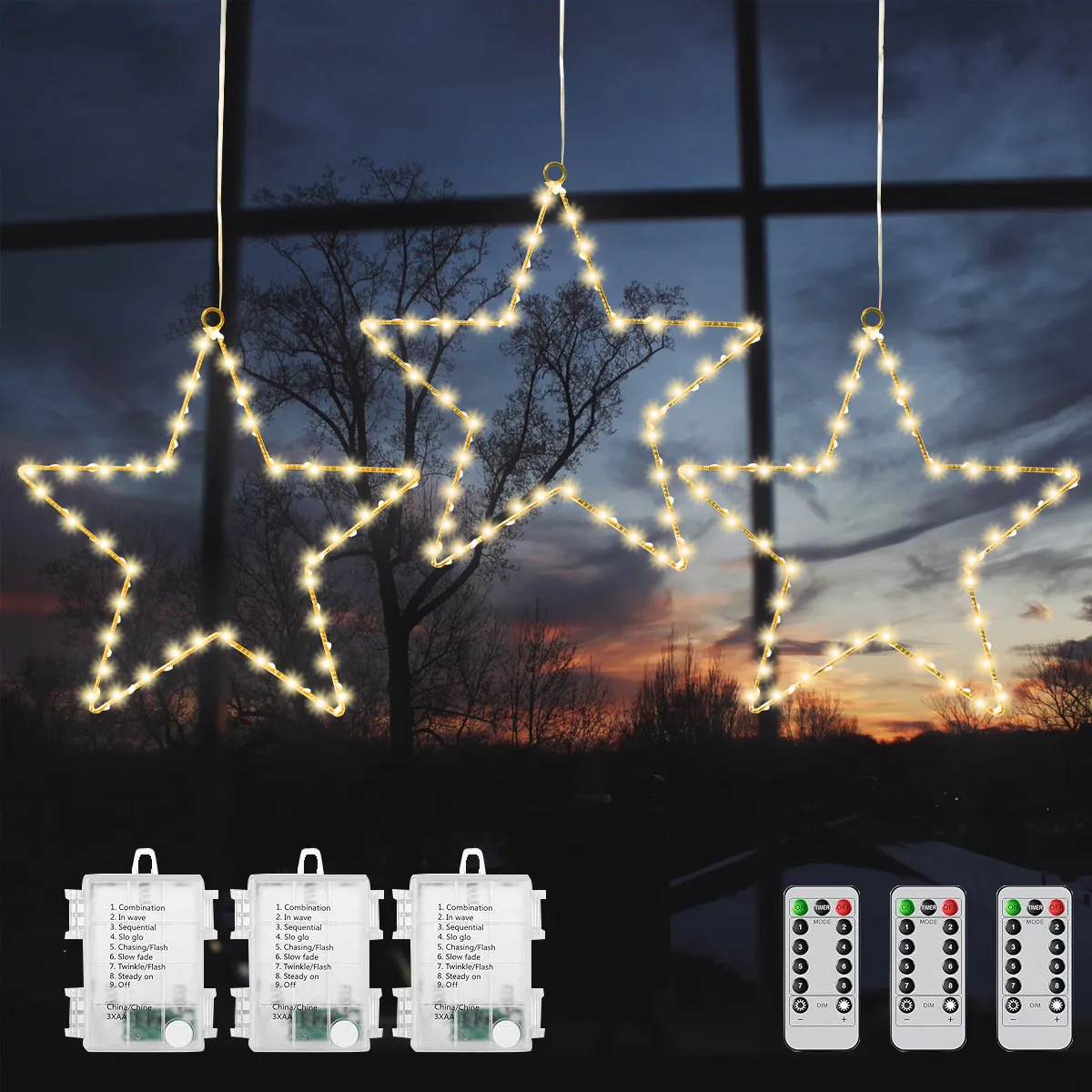 L-mpara-colgante-de-hierro-con-forma-de-estrella-luz-LED-de-noche-de-1 ...