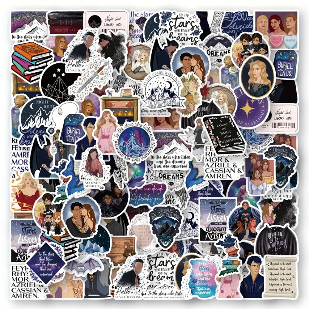 10-60Pcs-Acotar-Merchandise-DIY-Cartoon-Graffiti-Stickers-Pack ...