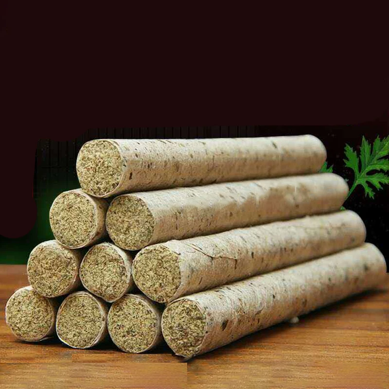 Ancient Process Stone Mill Production Moxa Roll Pure Wild Mugwort ...