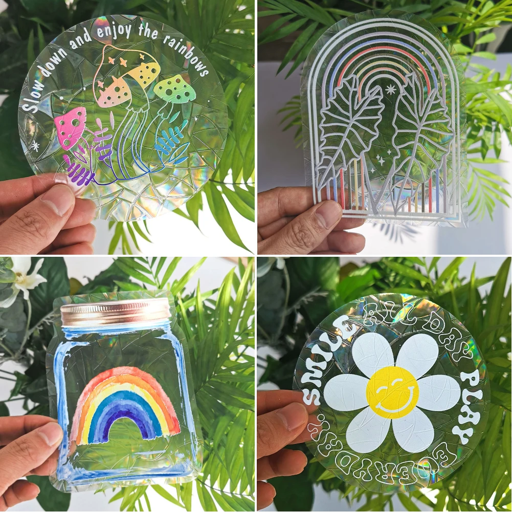 Rainbow-Maker-Prism-Window-Film-3D-Wall-Stickers-Sun-Catcher-PVC-Film ...