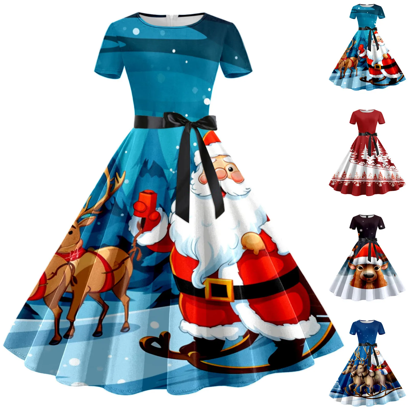 Christmas-Party-Dresses-for-Women-Winter-Pinup-Rockabilly-Cosplay-Dress ...