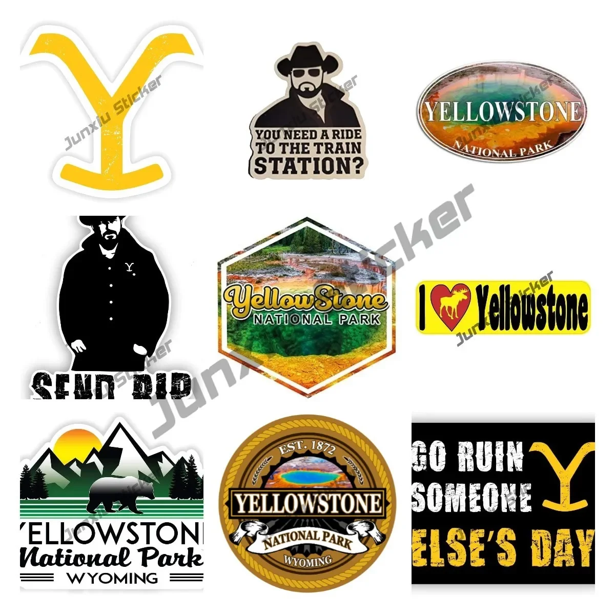 Yellowstone-Stickers-And-Decals-Send-Rip-Sticker-Man-Wearing-Hat-Famous ...
