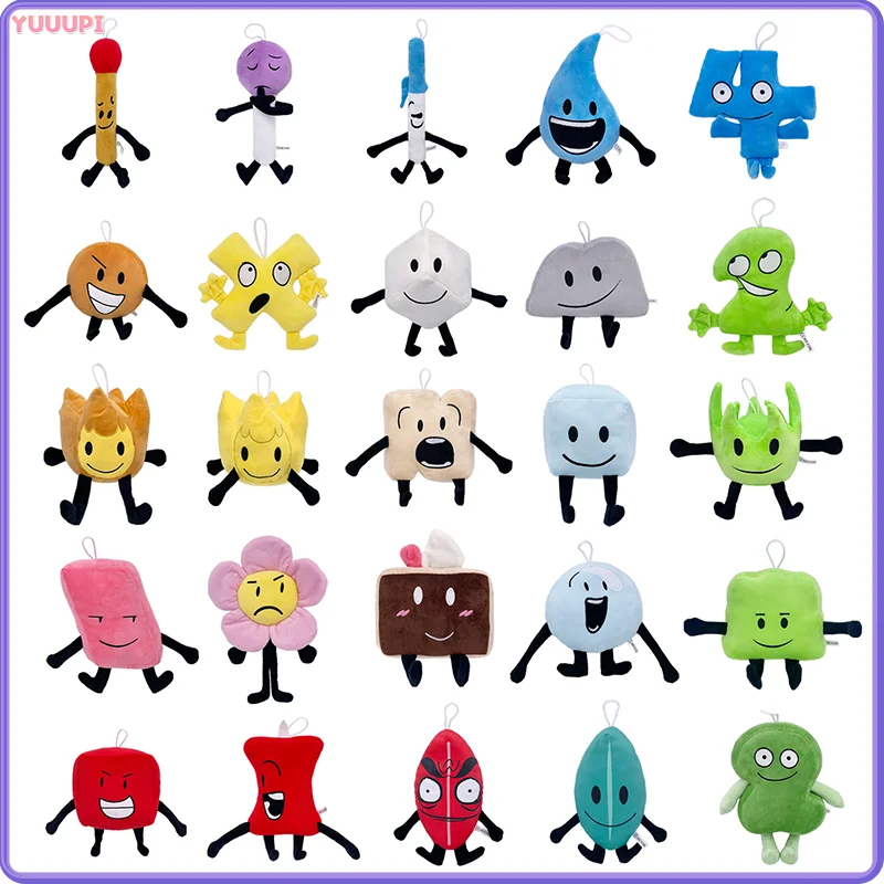 Battle For Dream Island Plush Toy Caroon Marker Leafy Firey Flower ...