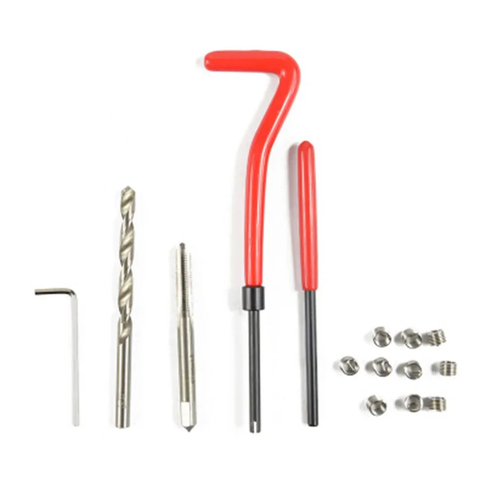 25pcs-Car-Pro-Coil-Drill-Tool-Metric-Thread-Repair-Insert-Kit-M6-for ...