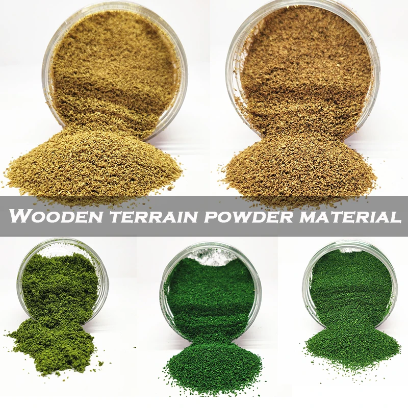 Simulation-Wooden-Terrain-Powder-Materials-185ML-For-HO-Train-Railway ...