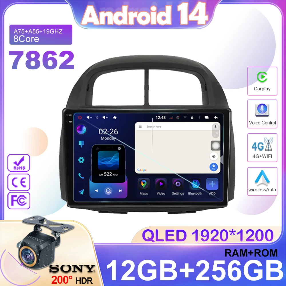 Android-14-Auto-radio-Stereo-For-Toyota-Passo-Daihatsu-Boon-Sirion ...