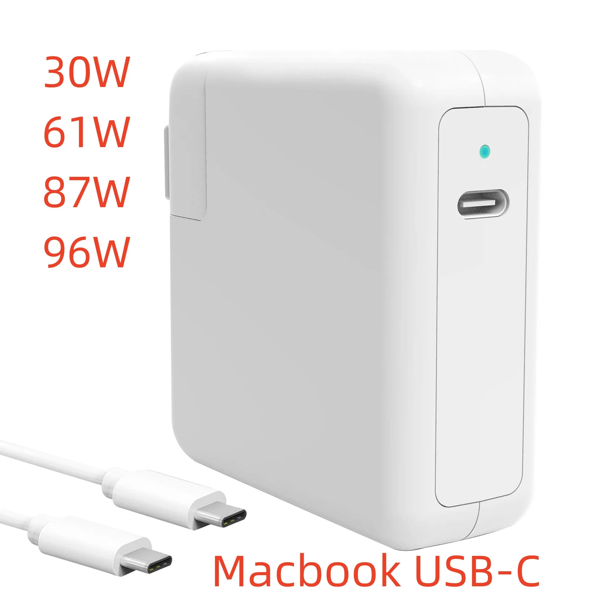 30W 61W 87W EU USB-C Laptop Power Adapter Type-C PD Charger For Latest ...