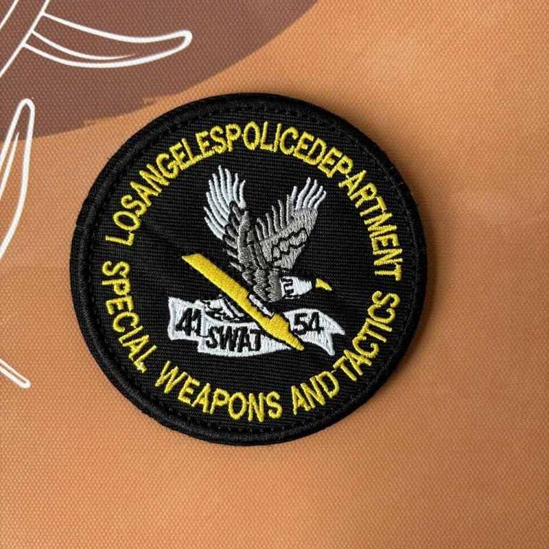 SWAT-Morale-Tactical-Patches-Embroidery-Hook-Loop-Patch-Military-HRT ...