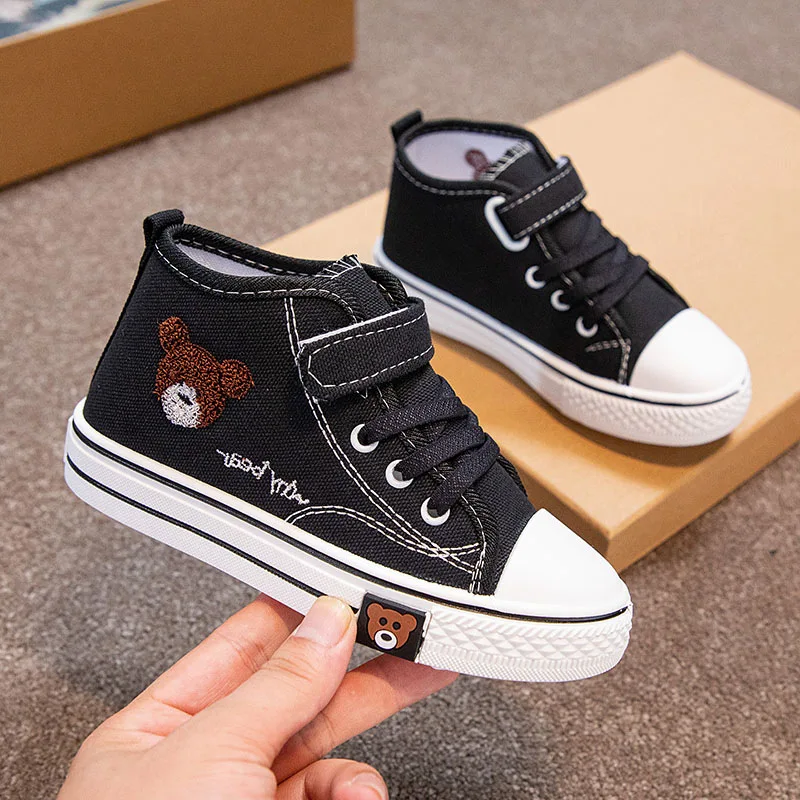 Children-Girls-Boys-High-top-Canvas-Shoes-Kids-Boys-Girls-Breathable ...