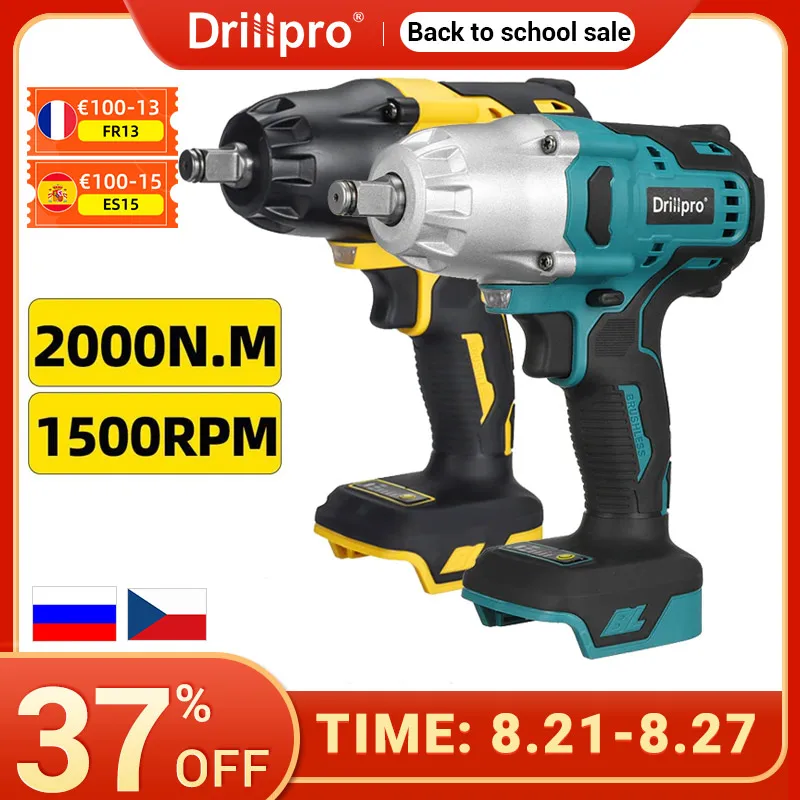 Drillpro-New-2000N-M-Brushless-Cordless-Electric-Impact-Wrench ...