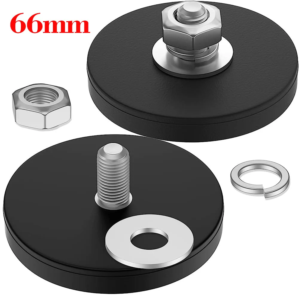 1/2Pcs 66 Strong Rubber Coated Magnet Neodymium Magnet Mount Base ...