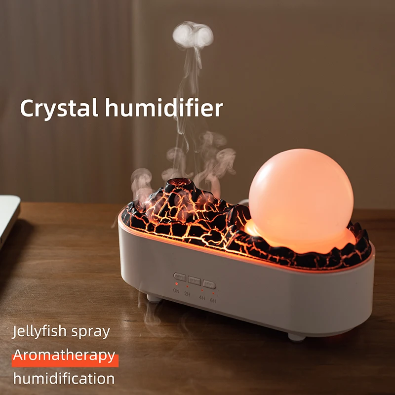 Crystal Ball Humidifier Aromatherapy Light Timer for Bedroom Home Yoga ...