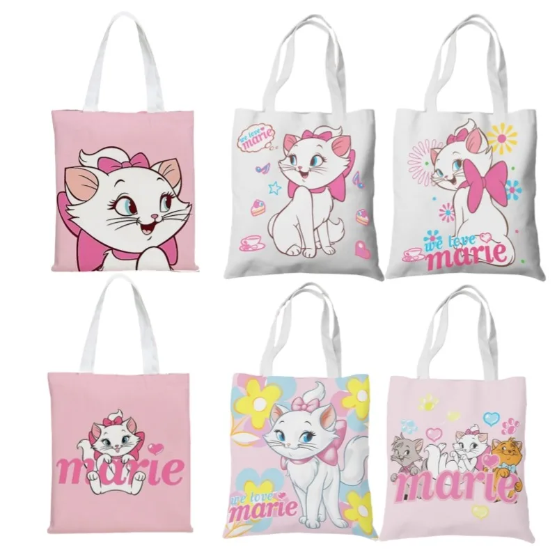 MINISO-Kawaii-Disney-Marie-Cat-Girl-One-Shoulder-Handheld-Canvas-Bag ...