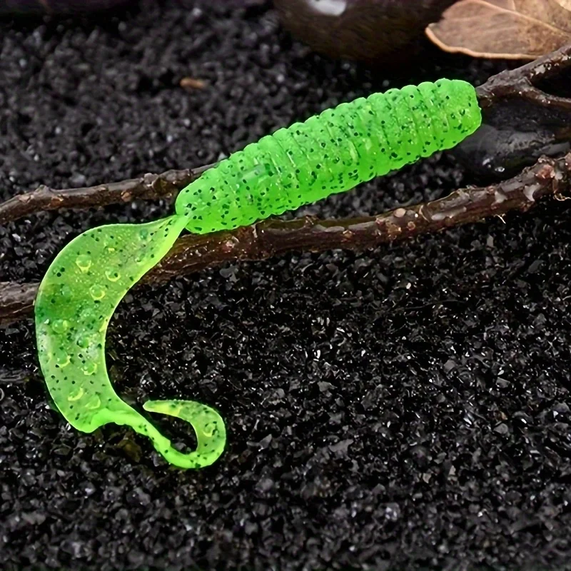 2pcs-dot-single-tail-multi-color-curly-tail-soft-bait-6cm-2-5g-fishing ...