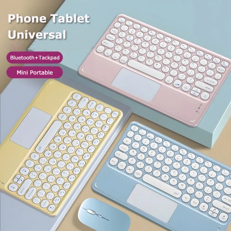 Ultra-Thin-Magnetic-Keyboard-with-Touchpad-for-Phone-Tablet-Laptop ...