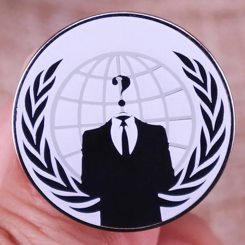 Anonymous Group Hackers | Anonymous Hackers Hacks | Enamel Badge ...
