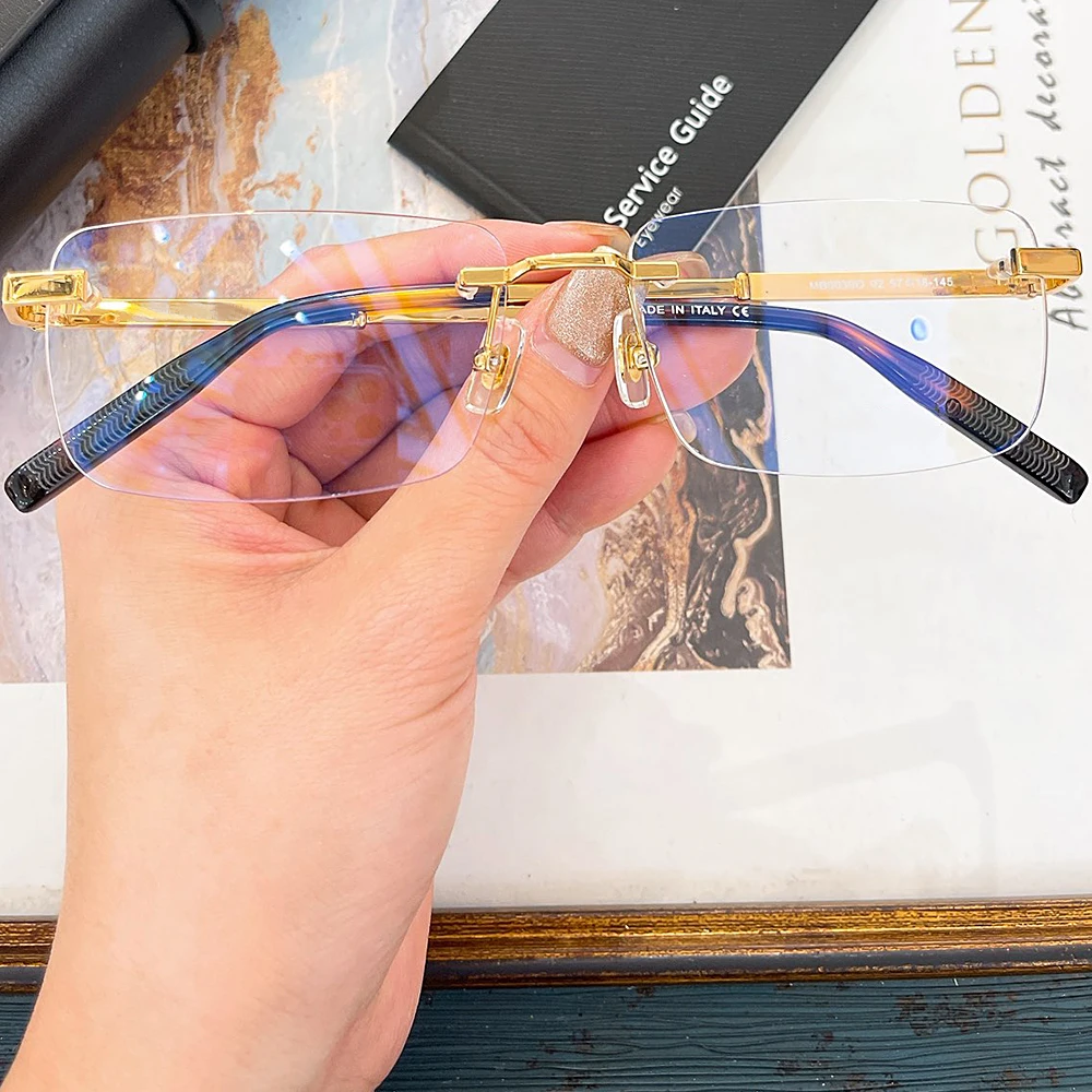 Luxury-Model0030O-Designer-Brand-Vintage-Rectangle-Optical-Glasses ...