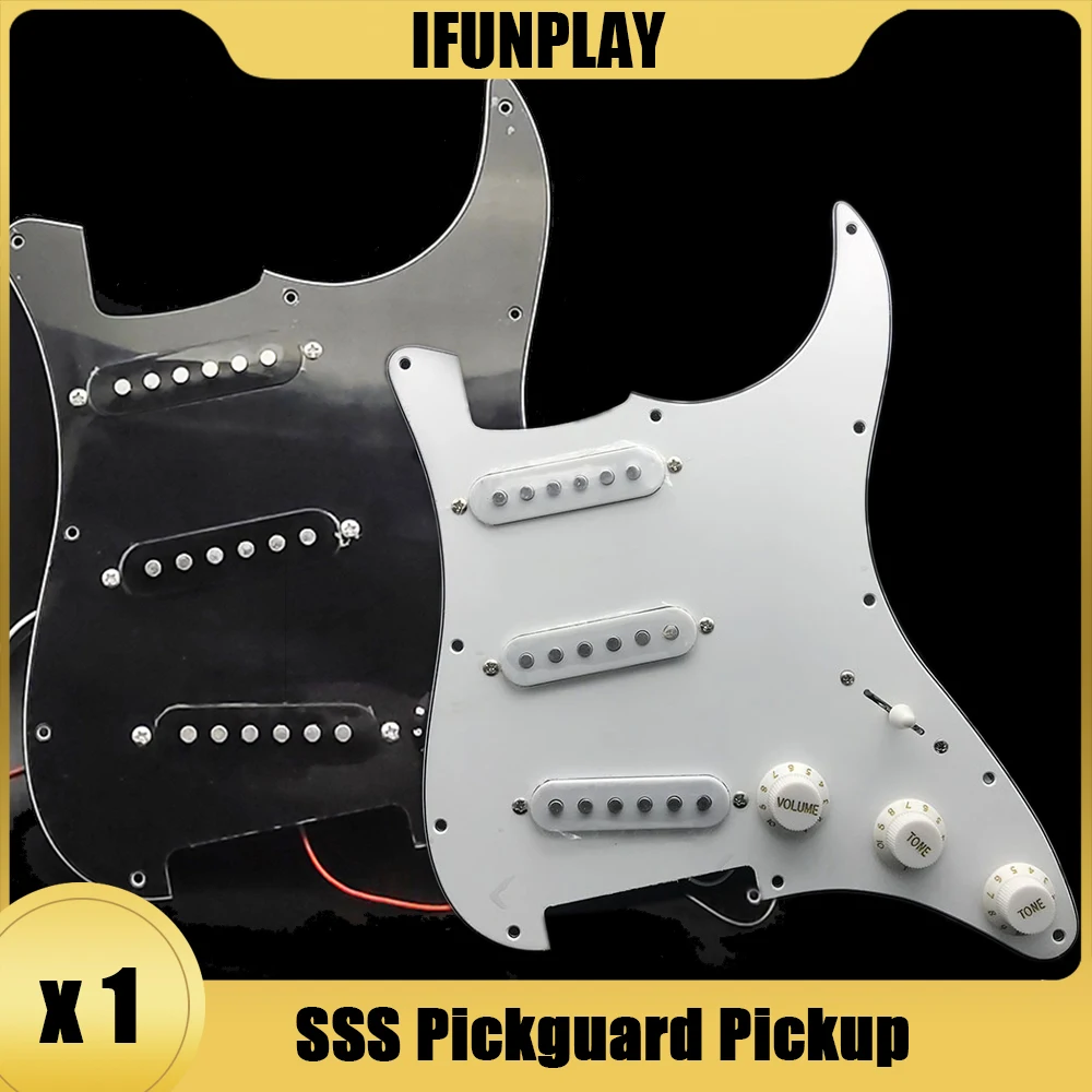 SSS-Electric-Guitar-Pickguard-Pickup-Single-Coil-Loaded-Prewired ...