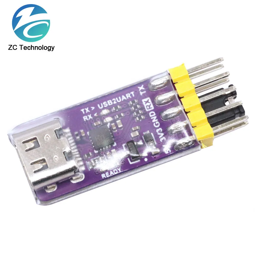 USB To Serial Port Module 6Mbps 5V/3.3V TTL CH343P Debugging Burning And Downloading Type C ...