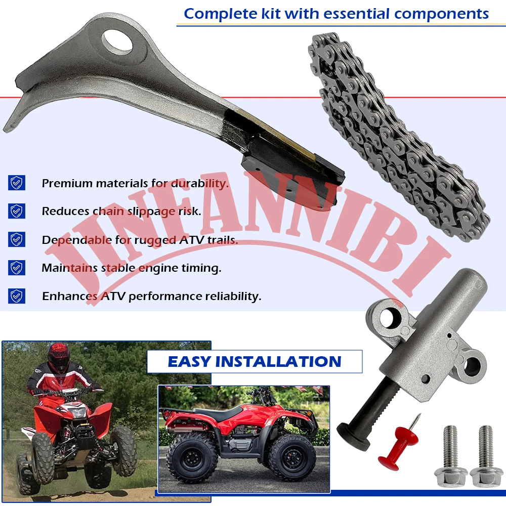 Timing Chain & Tensioner Arm For Honda Recon 250 TRX250TE TRX250TM 2x4 ...