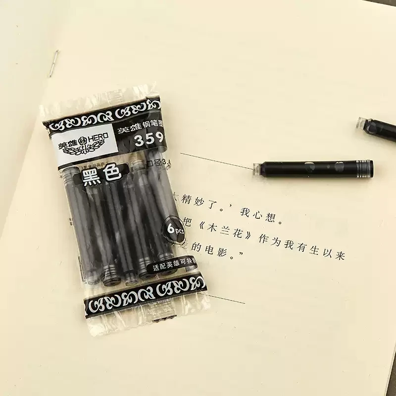 Hero Ink Fountain Pen | Black Capsules Pencil | Black Pen Capsules ...