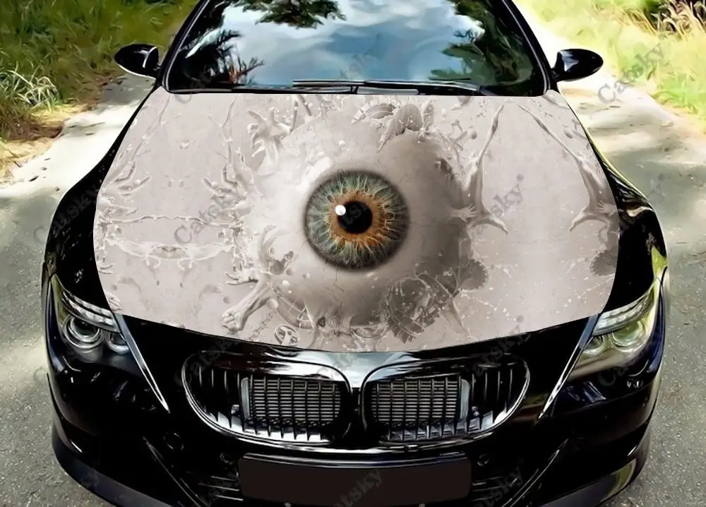 Abstract-Eye-Car-Accessories-Hood-Vinyl-Wrap-Stickers-Engine-Cover ...