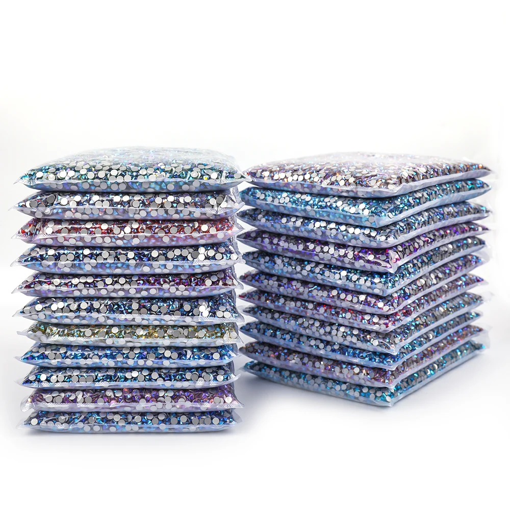 14400Pcs-Wholesale-Flatback-Crystal-AB-Non-hotfix-Rhinestones-in-Bulk ...