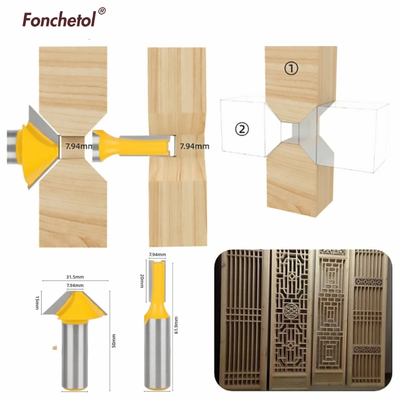 Carpintaria-Router-Bit-CNC-Solid-Carbide-Flat-Bottom-V-Shaped-Faca ...