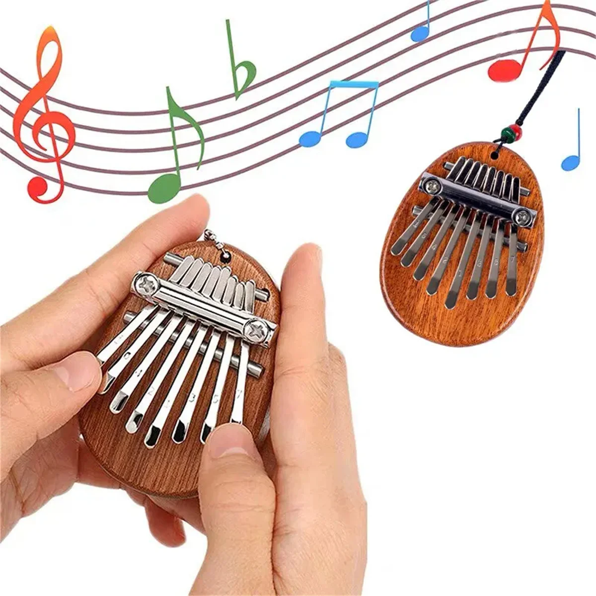 1Pcs-Wood-Mini-Thumb-Piano-Musical-Toys-8-Tones-Portable-Beginner ...