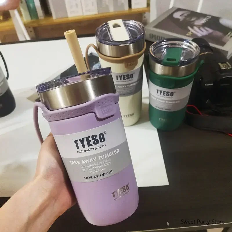 Tyeso-550ML-710ML-Thermos-Water-Bottle-with-Straw-Car-Coffee-Mug ...