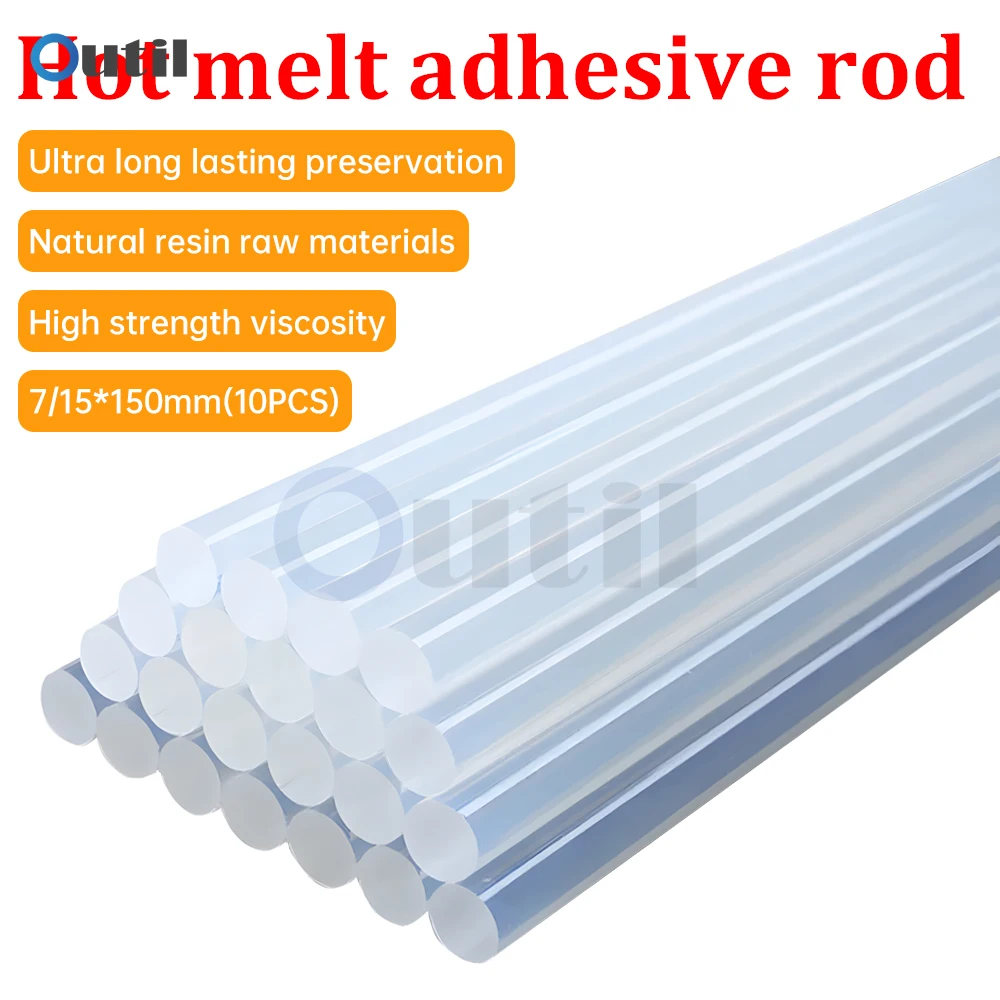 10Pcs-7mm-or-11mm-Hot-melt-Glue-Stick-Adhesive-Home-DIY-Translucent ...