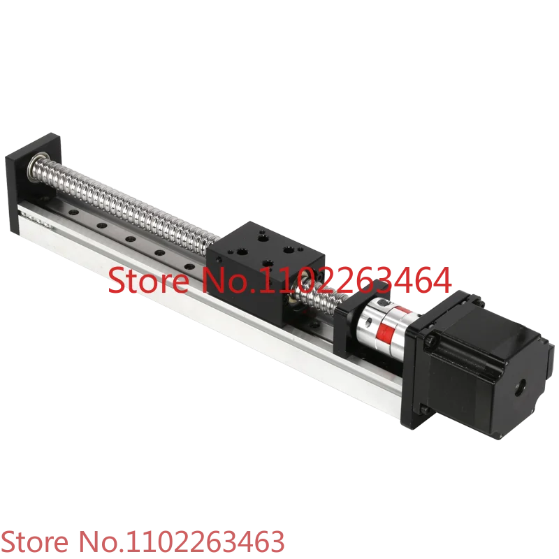 Single track ball screw guide linear module Electric slide screw CNC ...